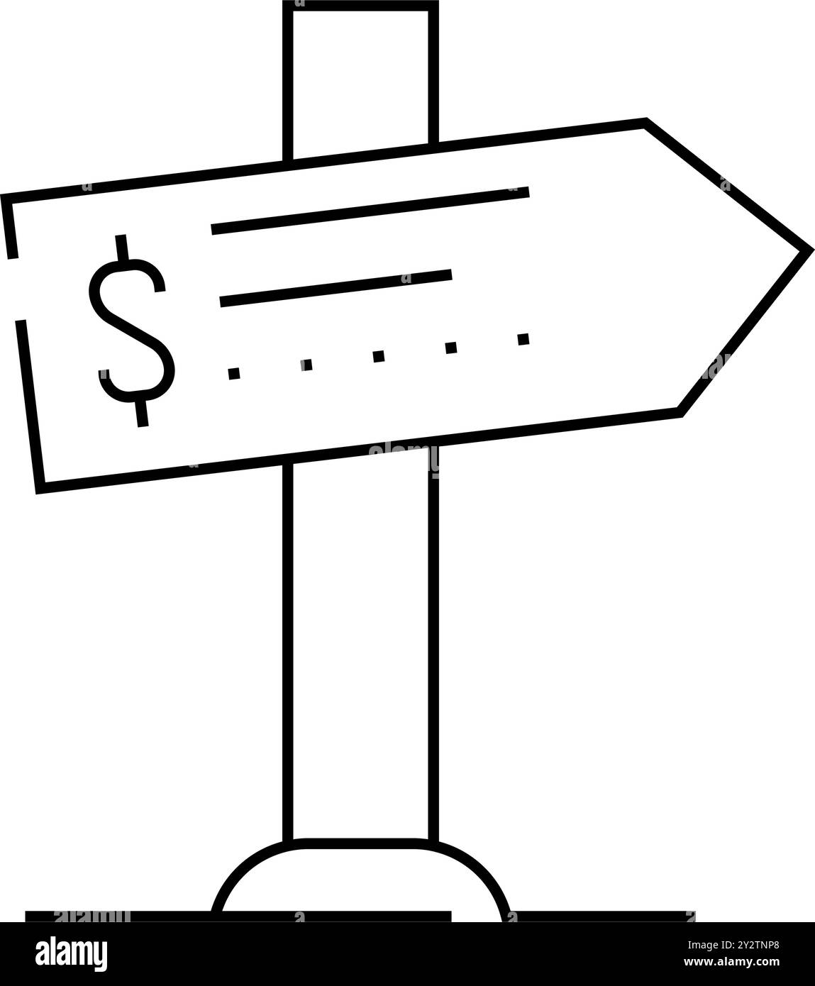 choice of direction for earning money line icon vector illustration ...