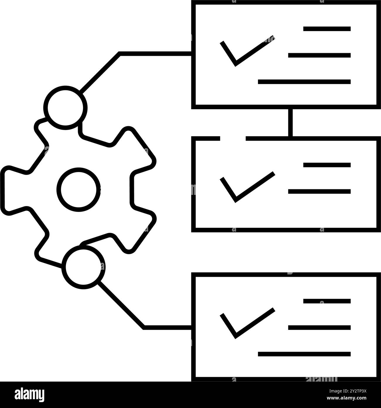 system monitoring line icon vector illustration Stock Vector Image ...