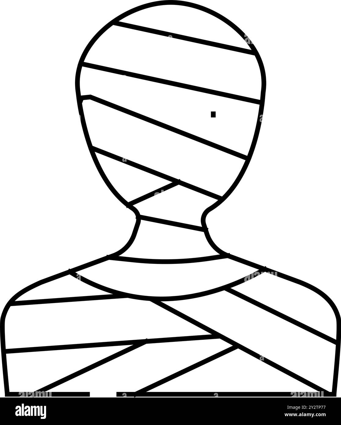 Mummy fantasy character line Black and White Stock Photos & Images - Alamy