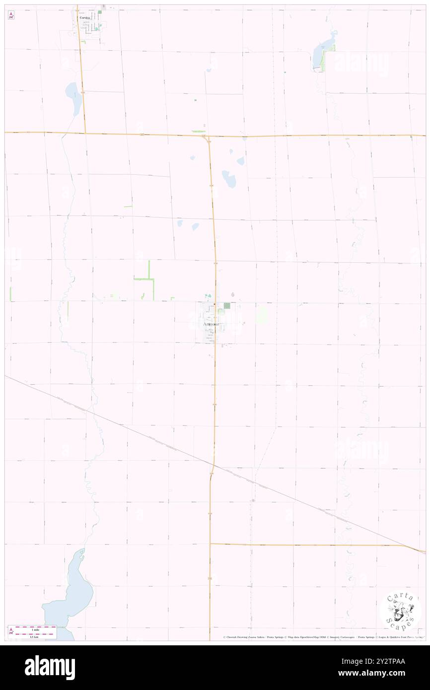 Armour south dakota map Cut Out Stock Images & Pictures - Alamy