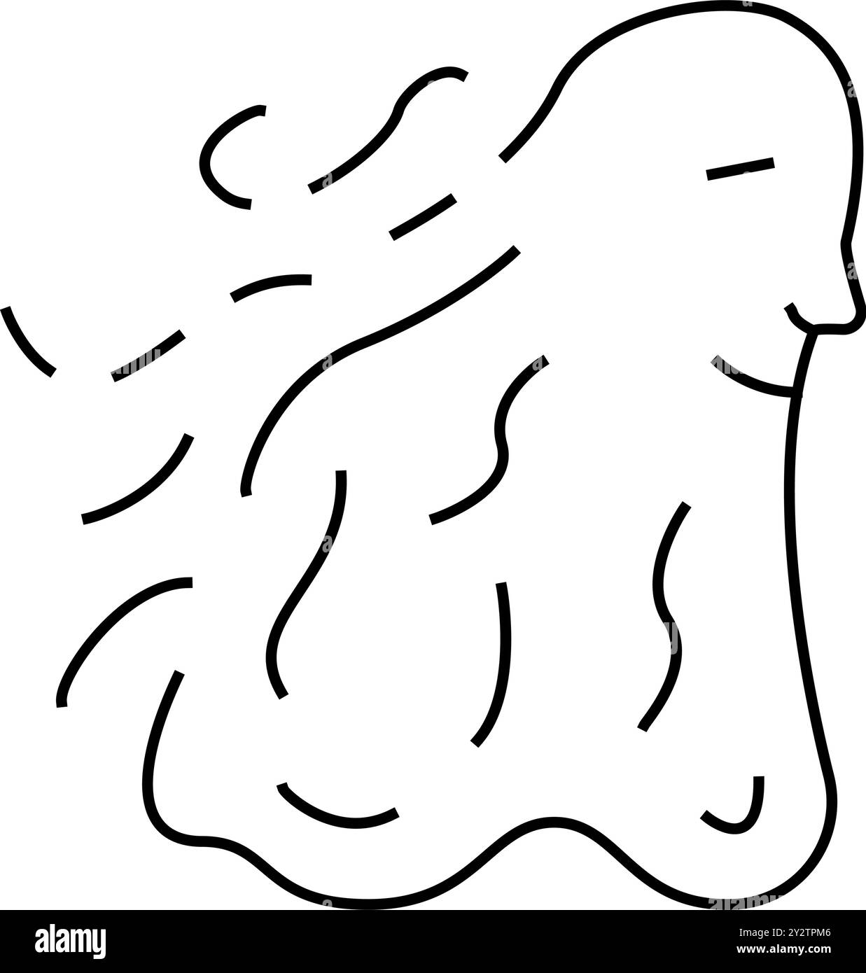 ghost fantasy character line icon vector illustration Stock Vector ...