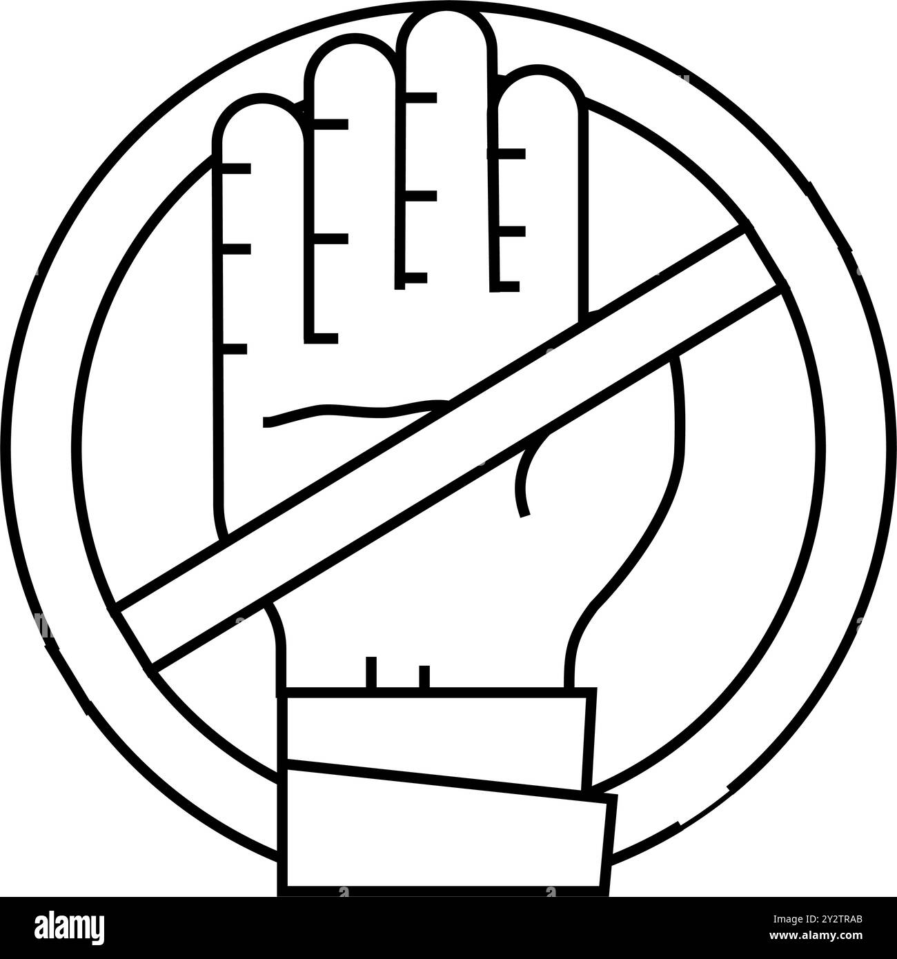 stop female violence sign line icon vector illustration Stock Vector ...