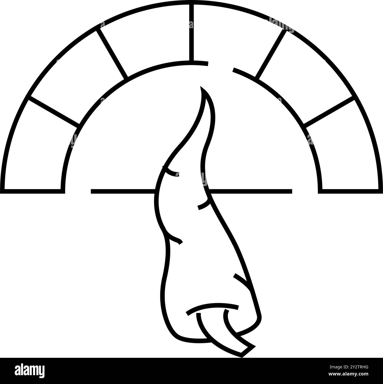 cayenne pepper spicy scale line icon vector illustration Stock Vector ...