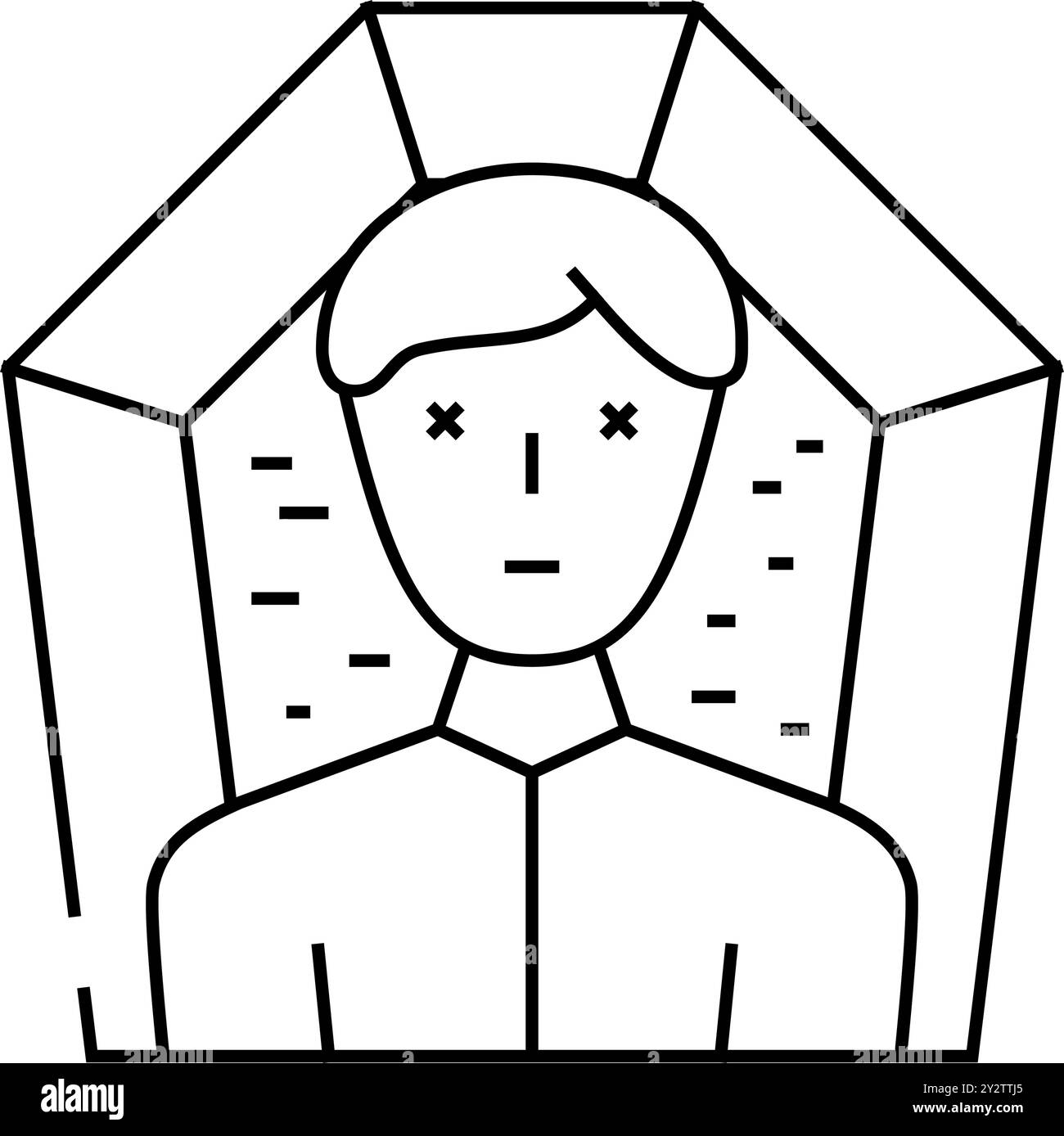 death man line icon vector illustration Stock Vector Image & Art - Alamy