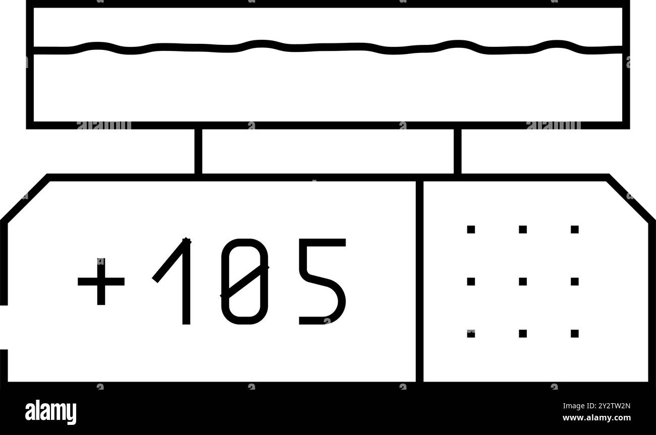 heating plate laboratory line icon vector illustration Stock Vector ...