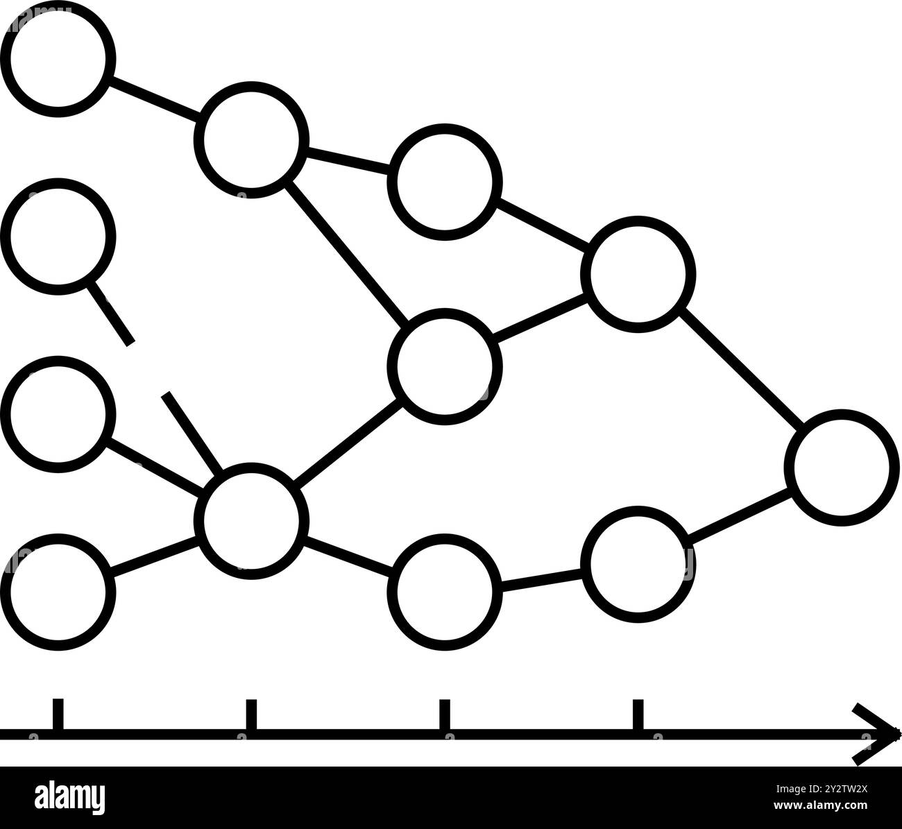 Algorithm quantum technology line Black and White Stock Photos & Images ...