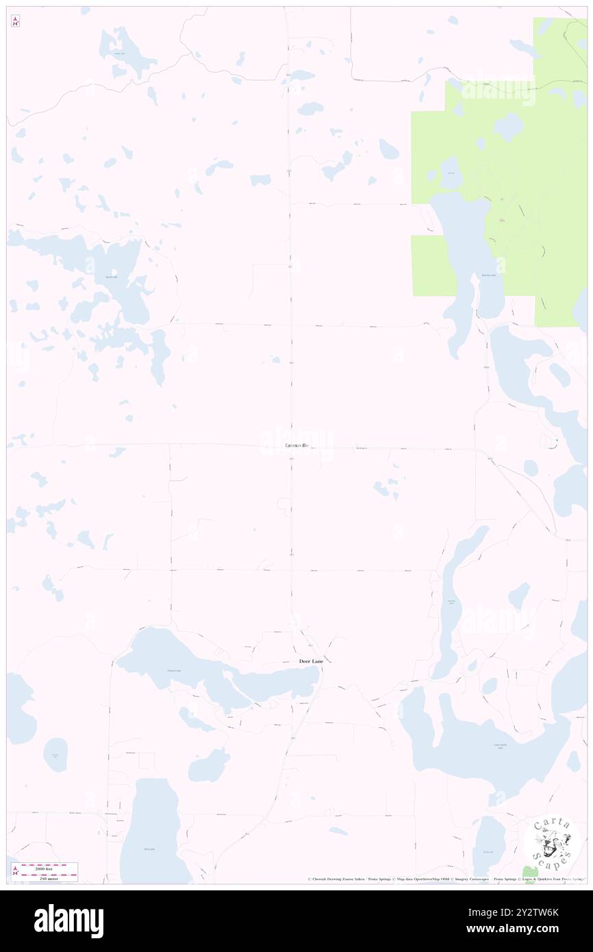 Hubbard county map Cut Out Stock Images & Pictures - Alamy