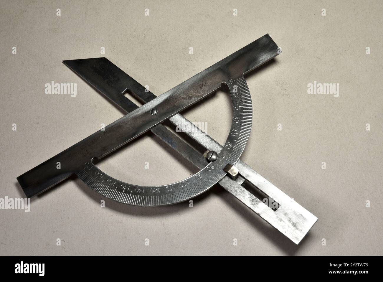 Sliding bevel protractor tool to measure angles Stock Photo - Alamy