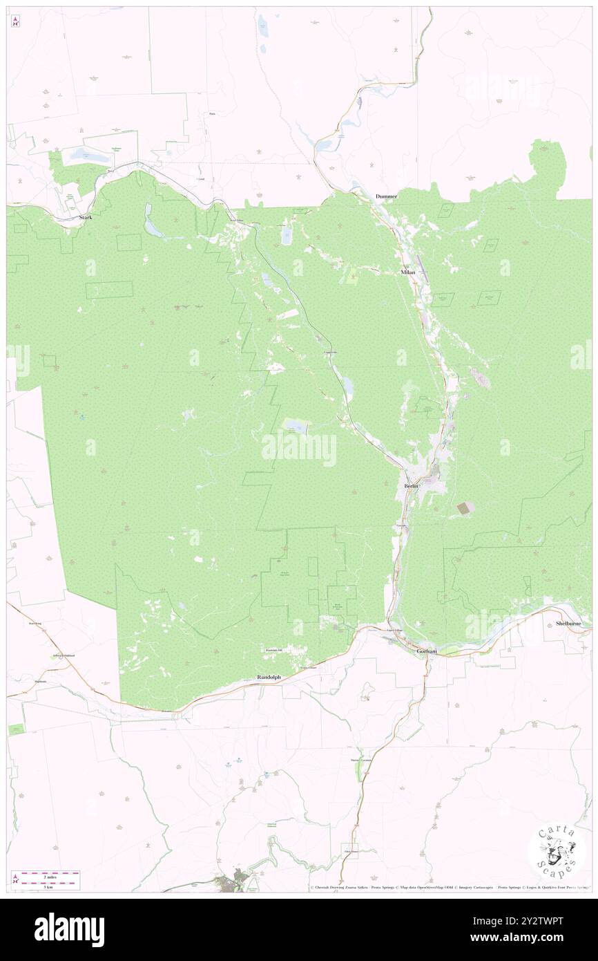 Map of berlin new hampshire Cut Out Stock Images & Pictures - Alamy