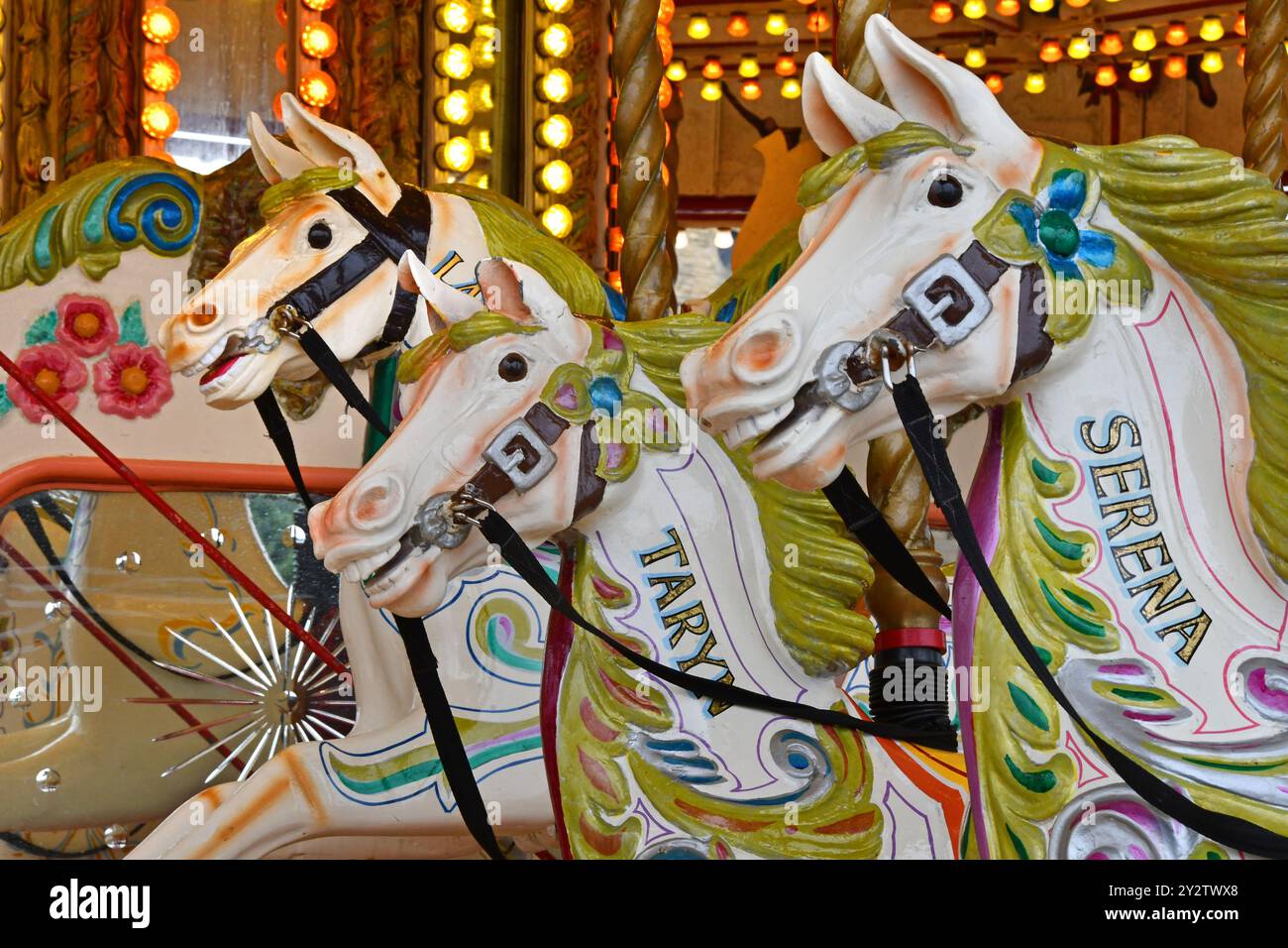 Merry-go-round, Southport, Lancs Stock Photo - Alamy