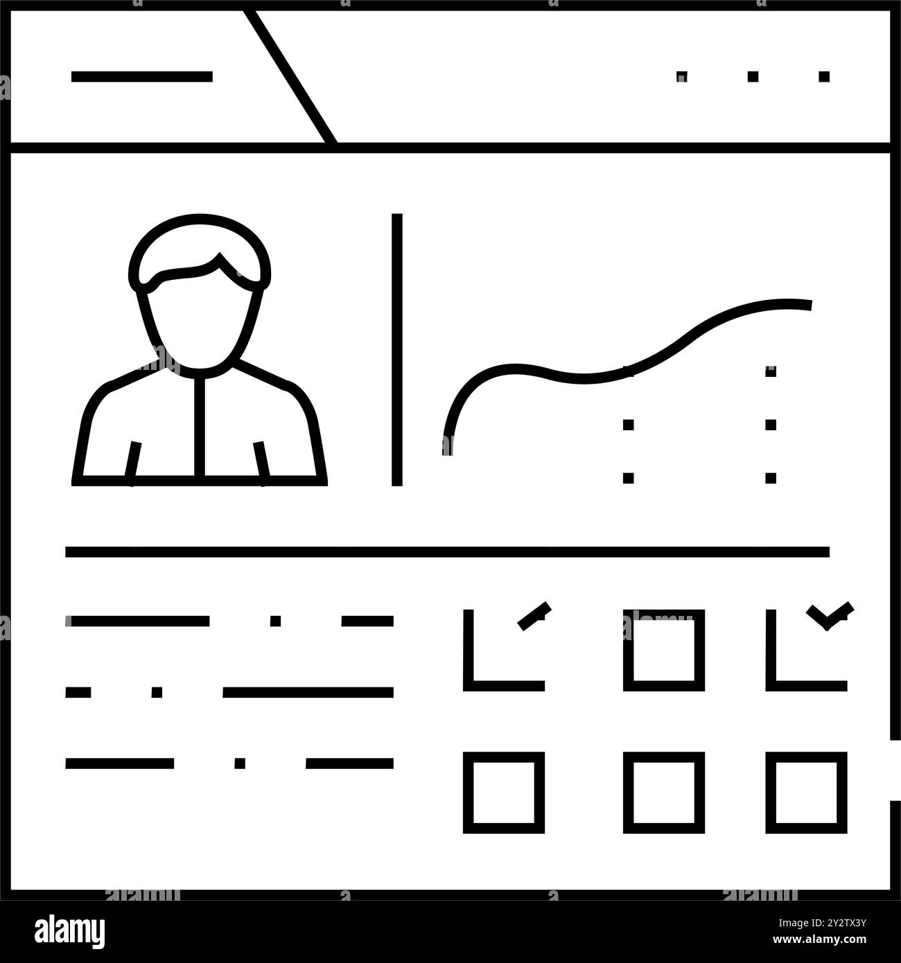 crm business marketing line icon vector illustration Stock Vector Image ...