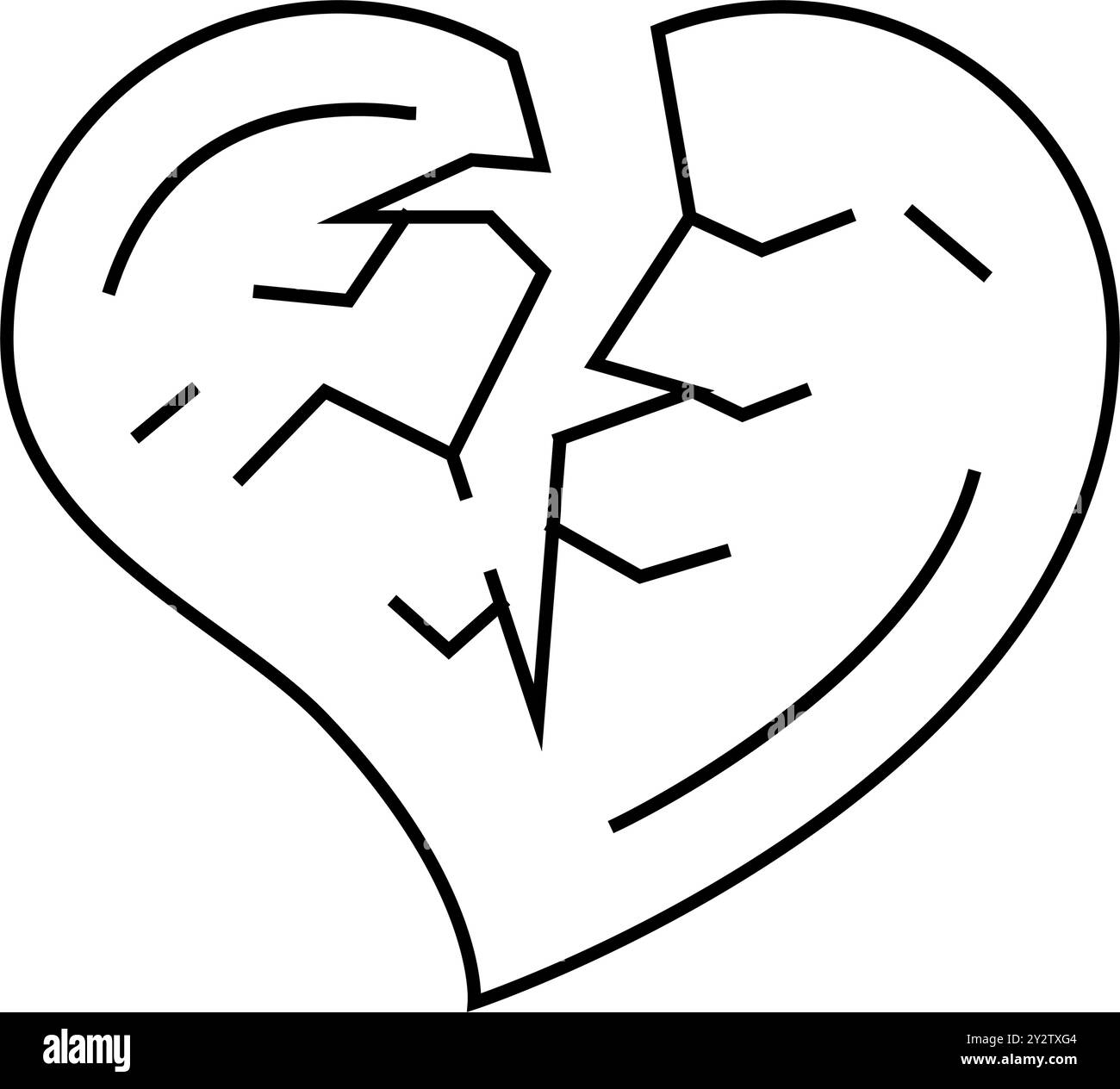 Broken family divorce property Black and White Stock Photos & Images ...