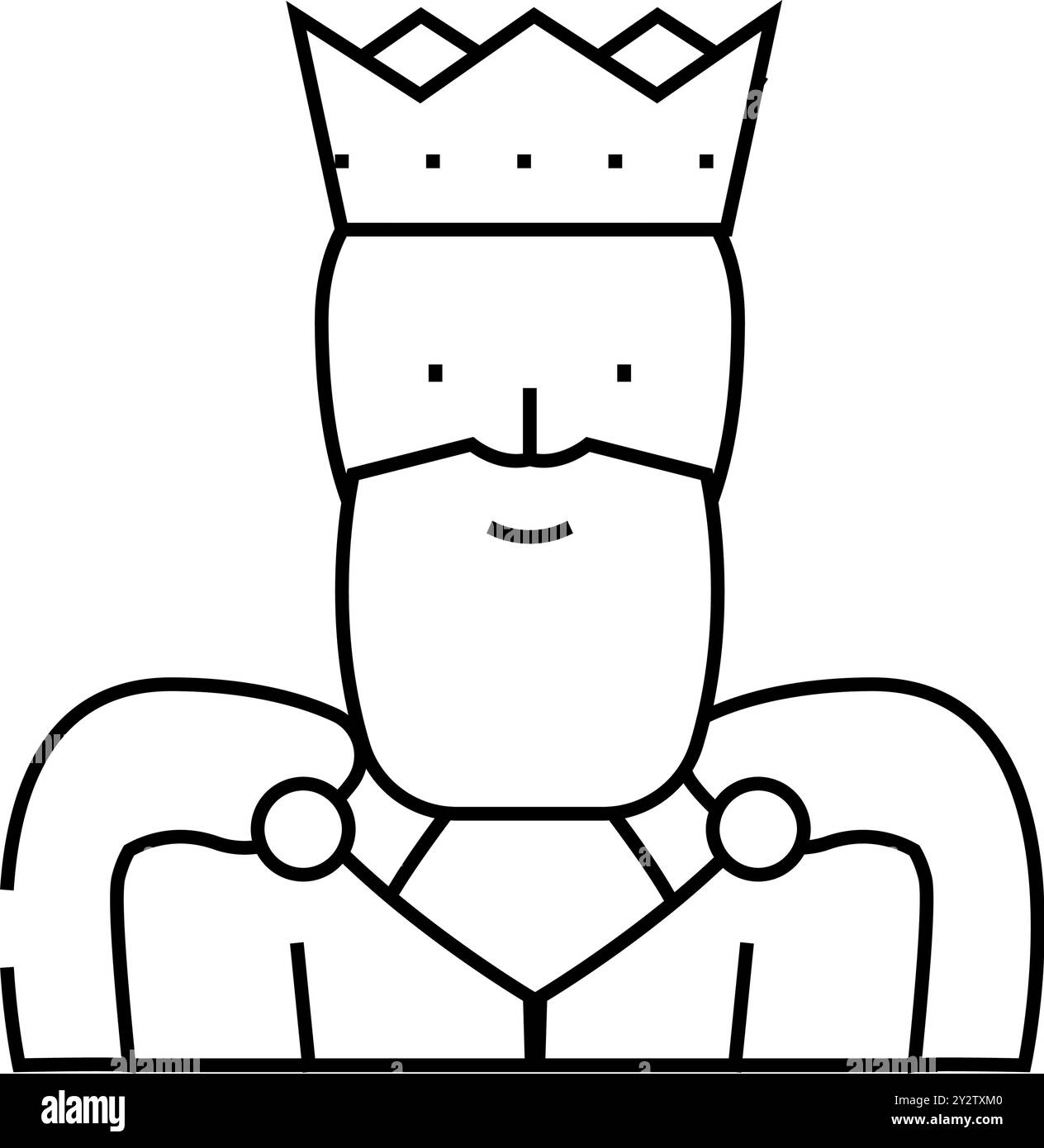 king man line icon vector illustration Stock Vector Image & Art - Alamy