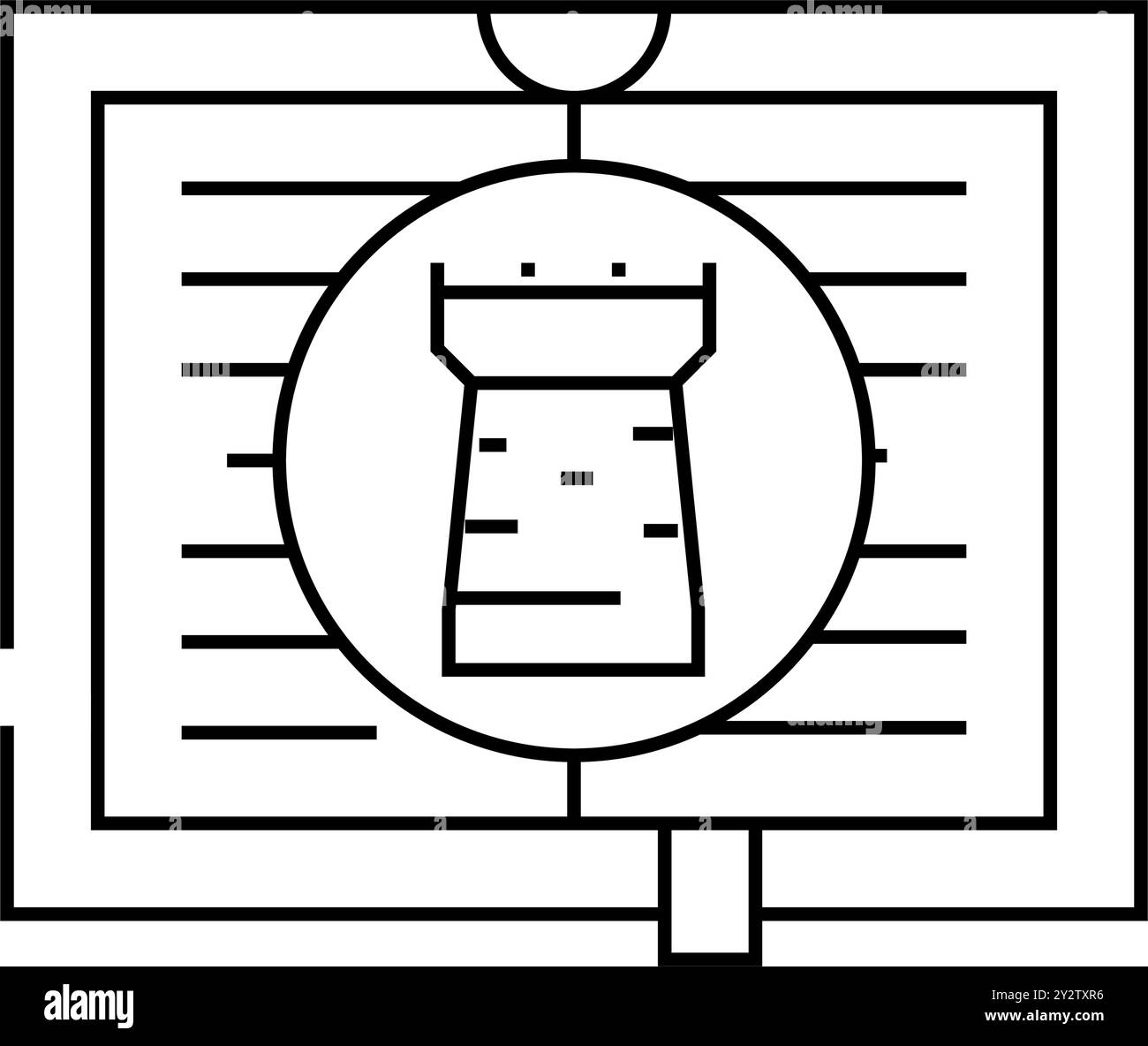 historical literature line icon vector illustration Stock Vector Image ...