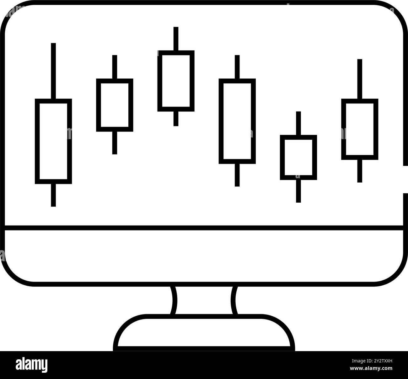 international trade market line icon vector illustration Stock Vector ...