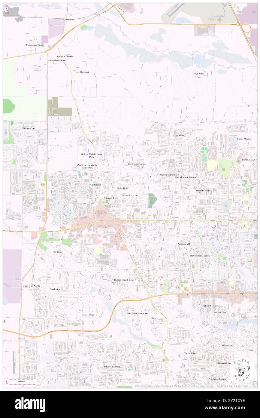 Fairview Estates, Houston County, US, United States, Georgia, N 32 37 ...