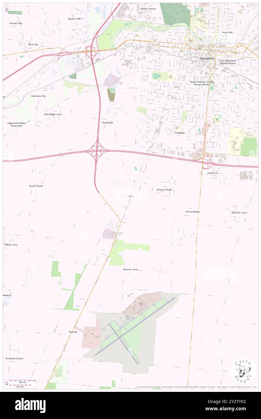 Beatty, Clark County, US, United States, Ohio, N 39 52' 54'', S 83 50 ...