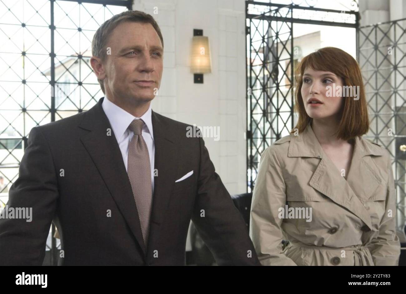QUANTUM OF SOLACE 2008 Sony Pictures Releasing film with Daniel Craig as James Bond and Gemma ...