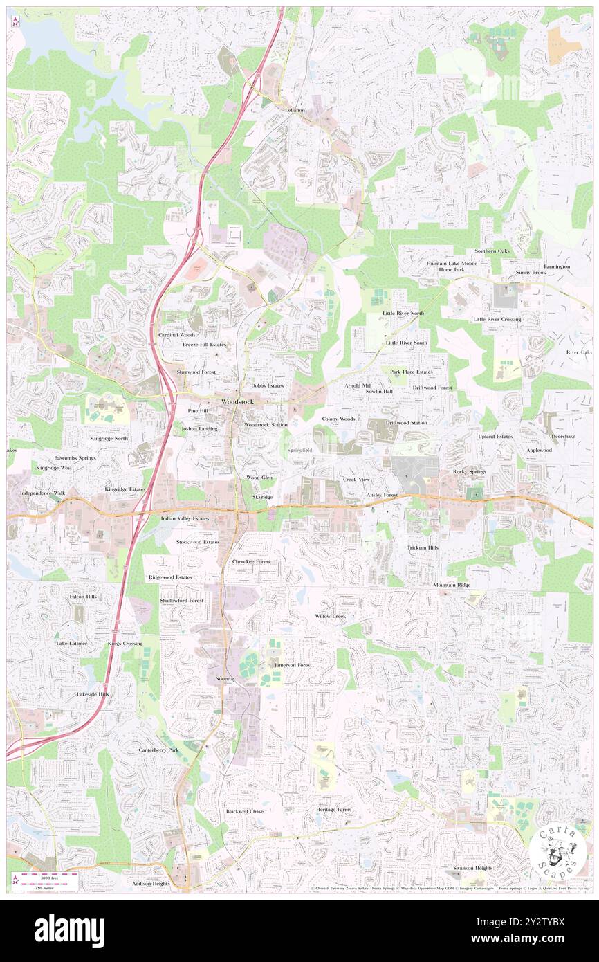 Springfield, Cherokee County, US, United States, Georgia, N 34 5' 40 ...