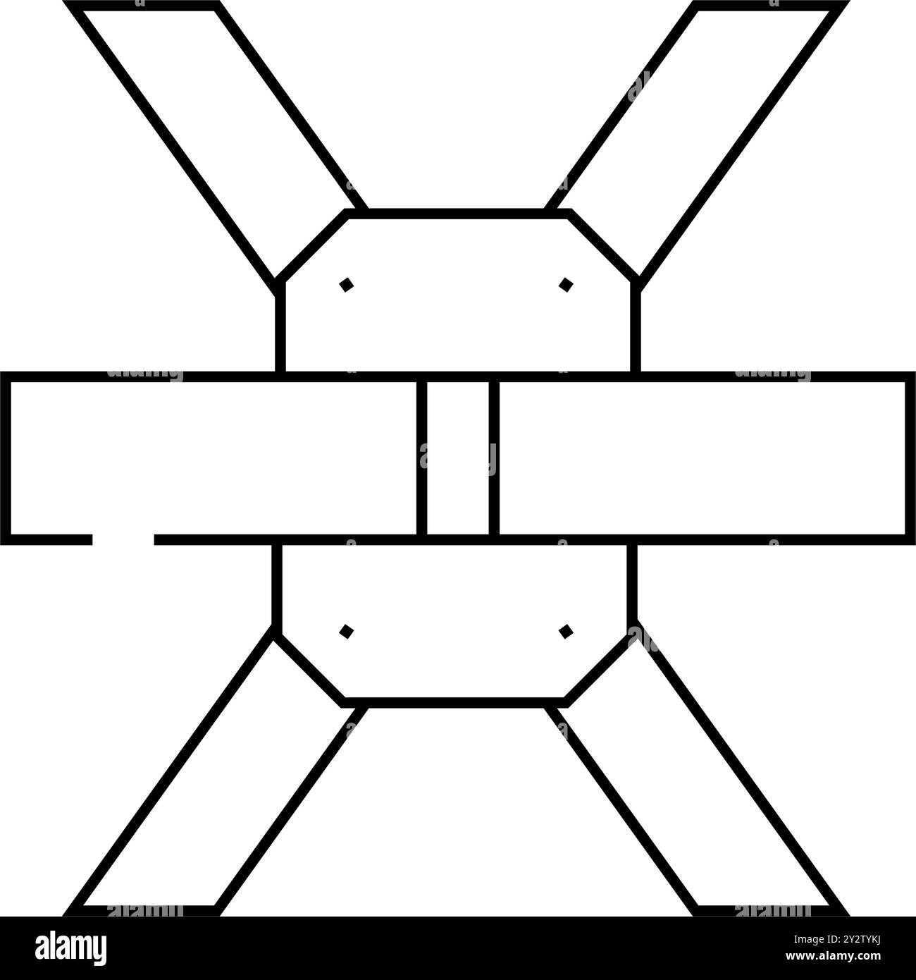 construction metallic part line icon vector illustration Stock Vector ...