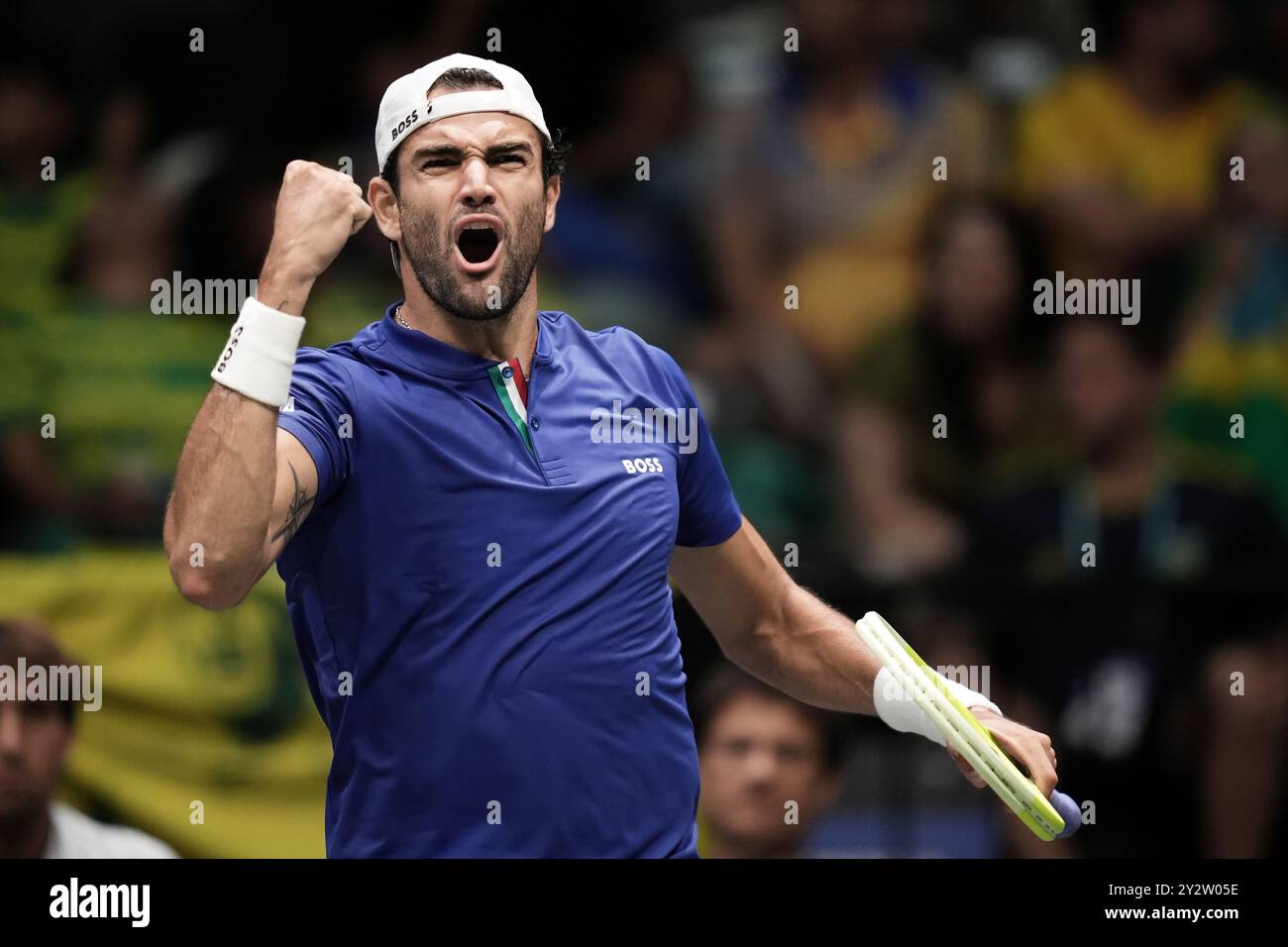 Bologna, Italy. 11th Sep, 2024. Matteo Berrettini celebrates during ...