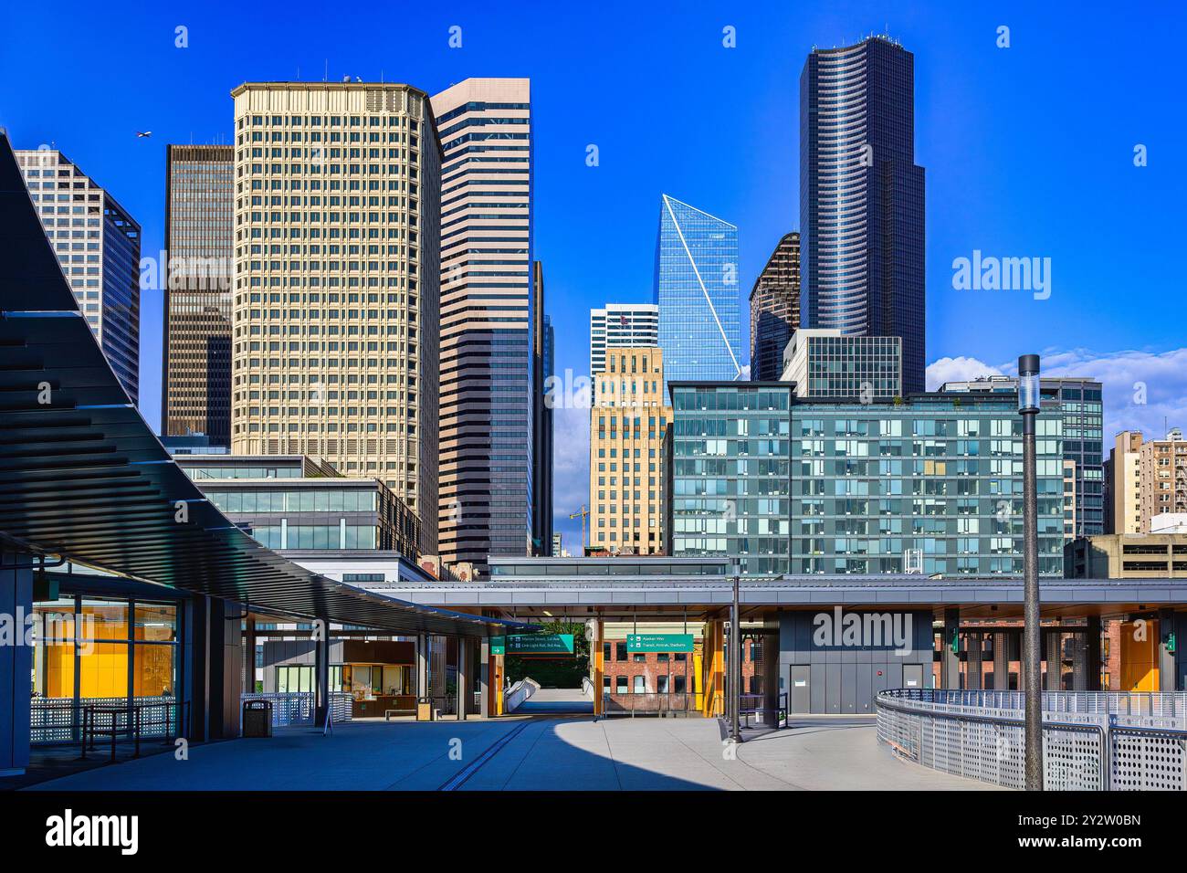 VIEW OF THE DOWNTOWN SEATTLE SKYLINE FROM THE NEWLY REMODELED COLEMAN ...
