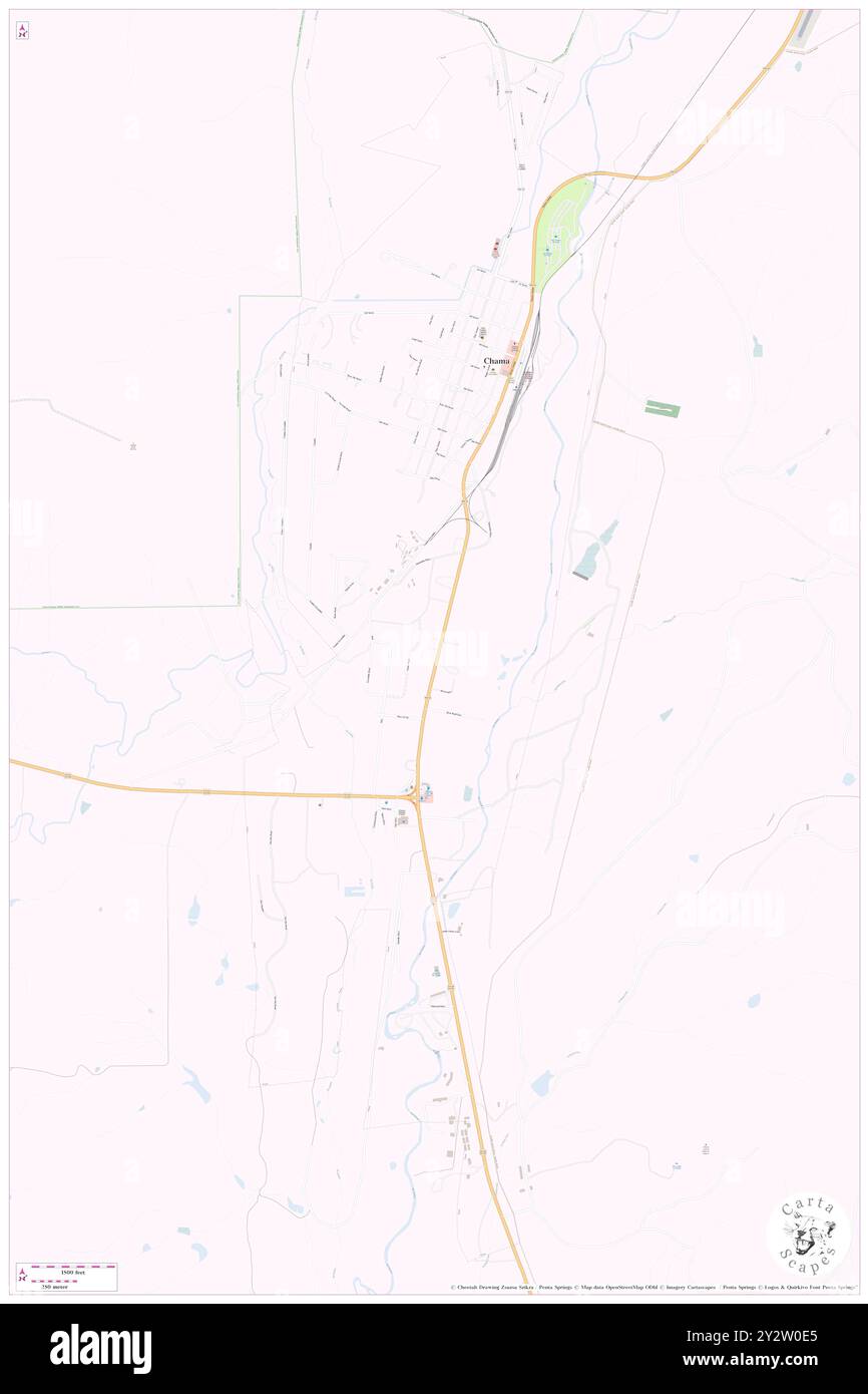 Map of chama Cut Out Stock Images & Pictures - Alamy