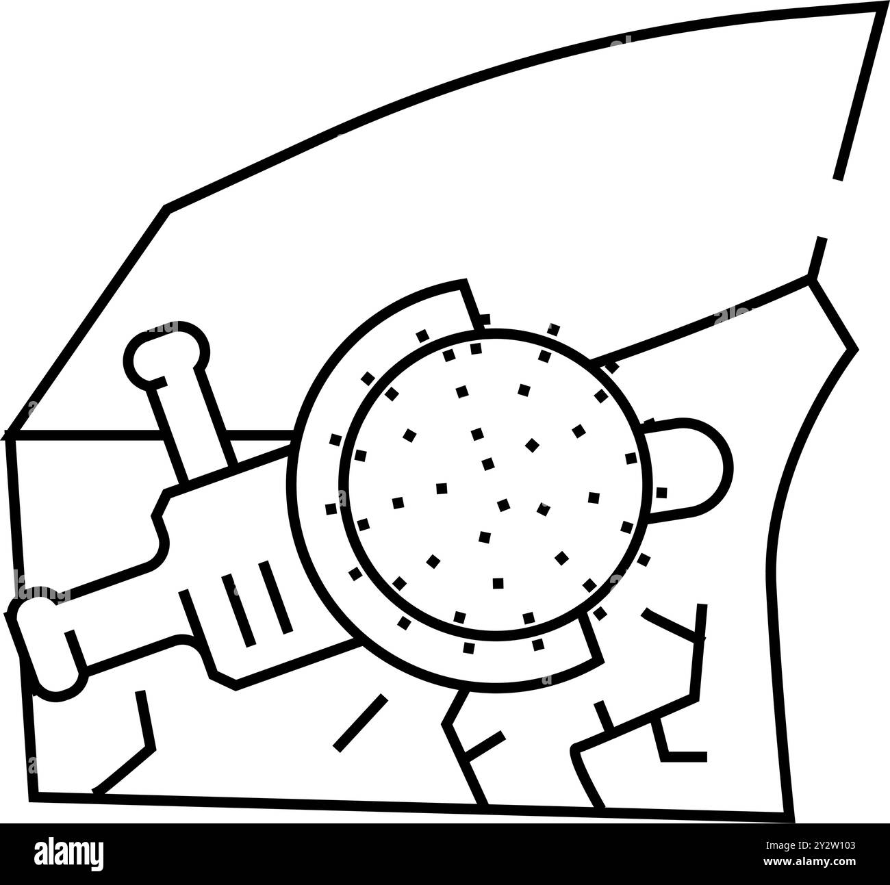 removing scratches line icon vector illustration Stock Vector Image ...