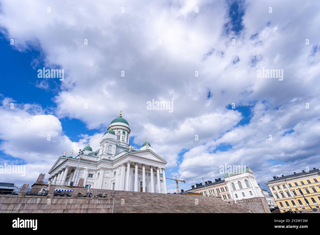 A stunning view of the iconic Helsinki Cathedral. Its white ...