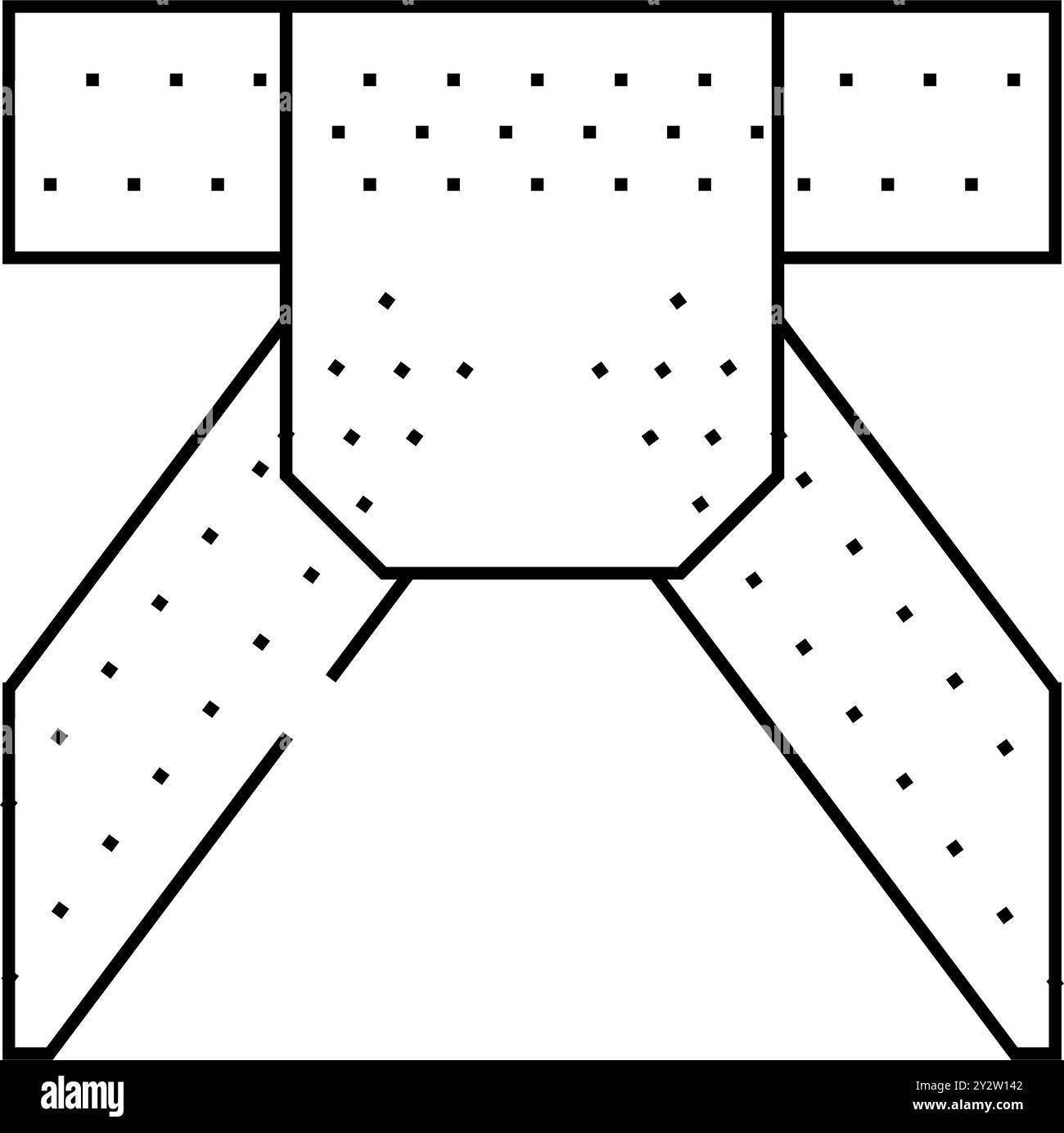 metal structure construction part line icon vector illustration Stock ...