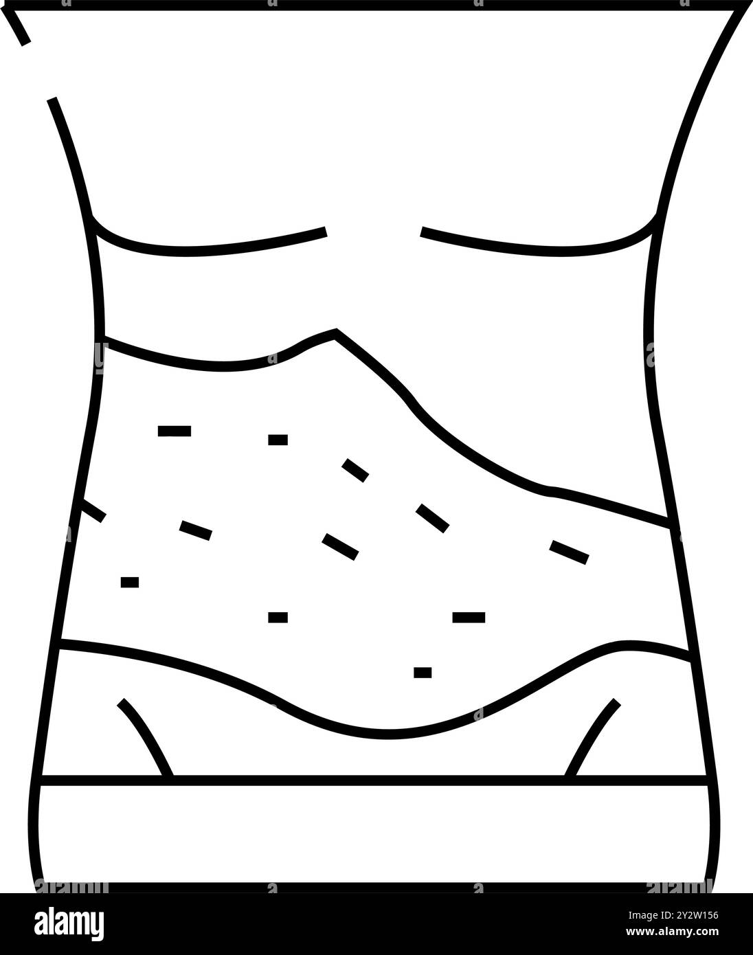 shingles skin disease line icon vector illustration Stock Vector Image ...