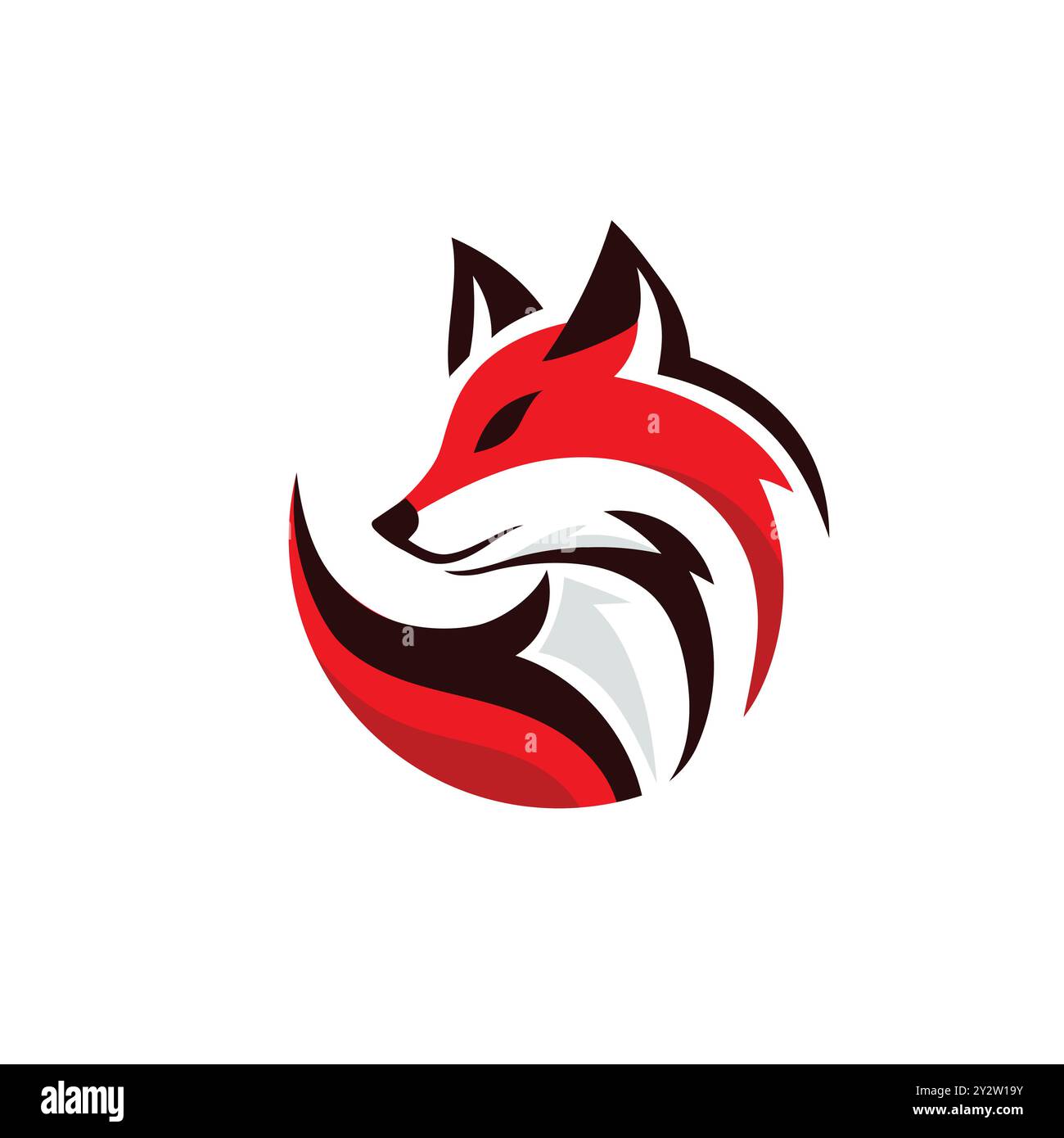 creative fox head mascot symbol vector illustration Stock Vector Image ...