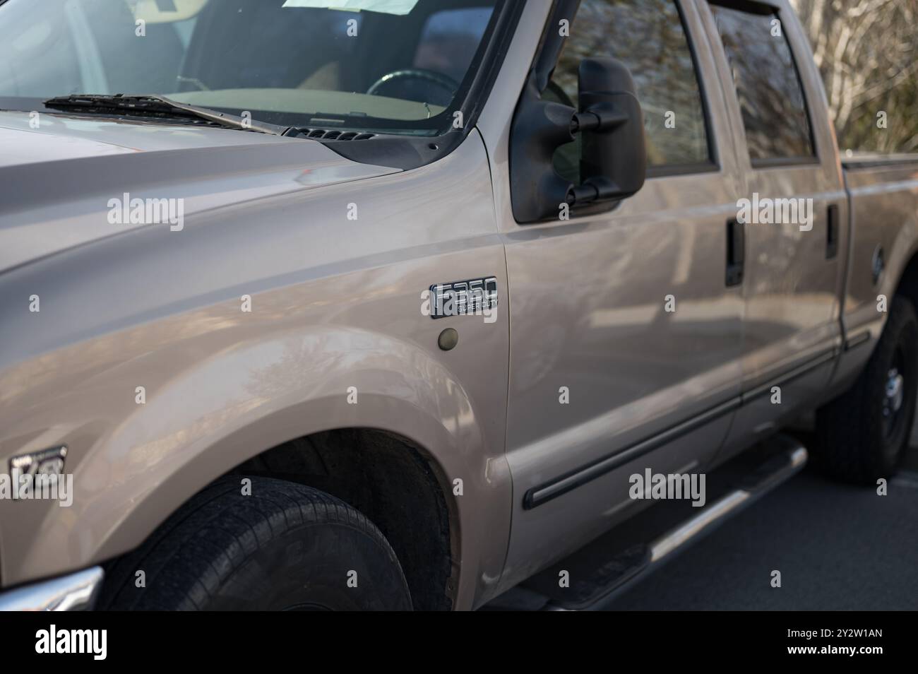 Detail of the logo of the American double cab pickup truck, the first ...