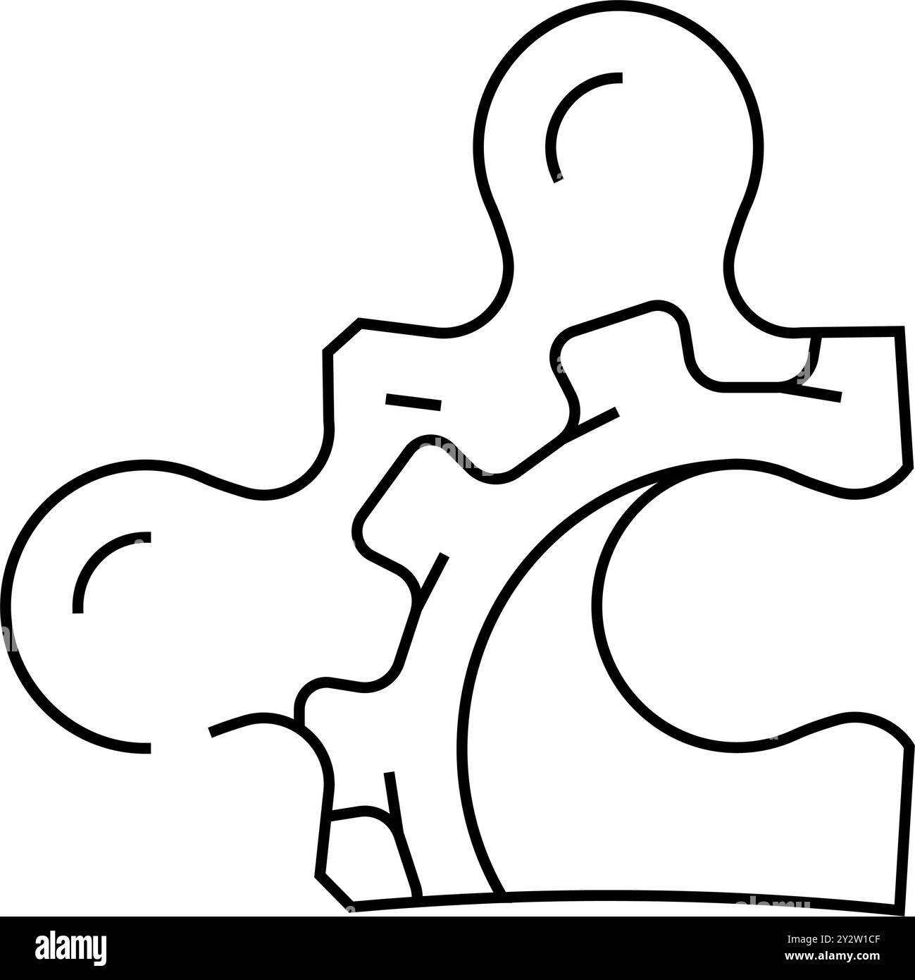 integrity process line icon vector illustration Stock Vector Image ...