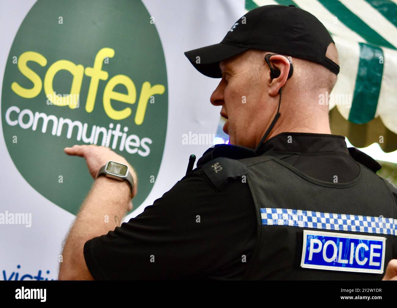 A police officer pictured at a community event. Image credit: James ...
