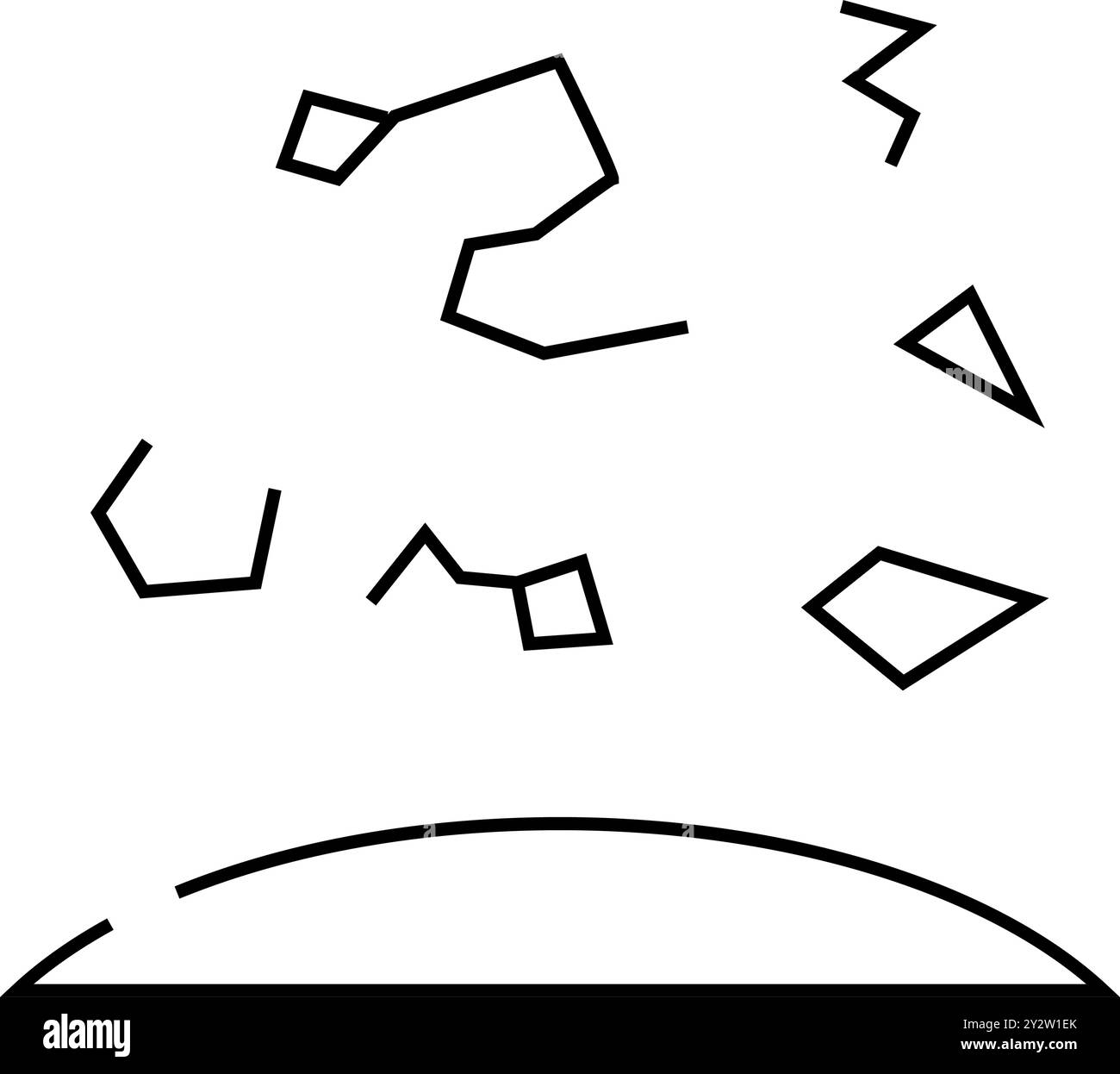 constellations space stars line icon vector illustration Stock Vector ...