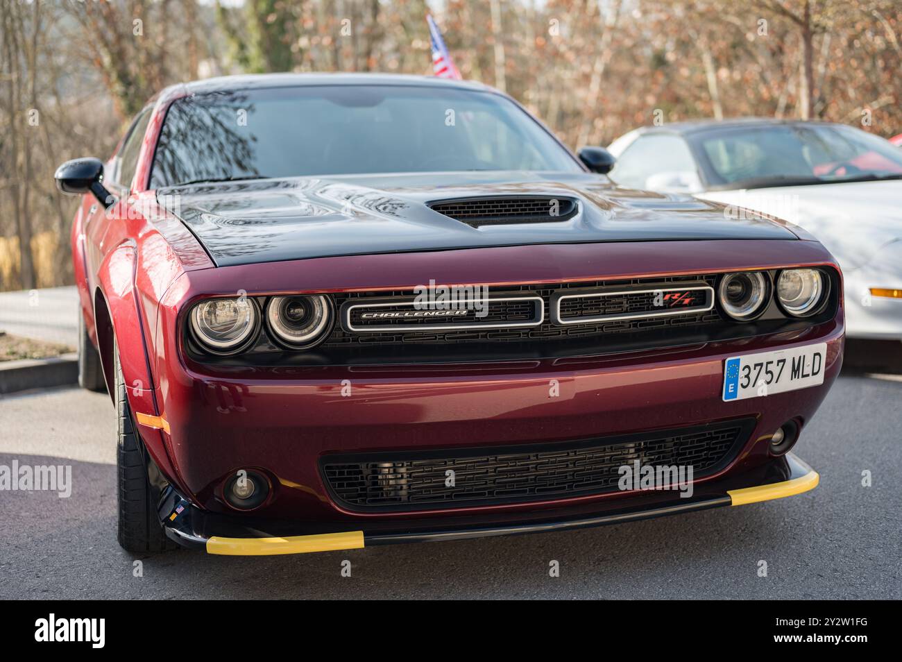 third-generation American Dodge Challenger RT sports car with air ...
