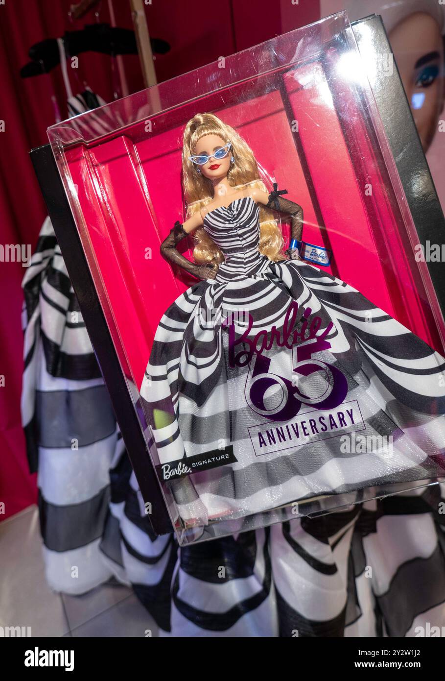 Barbie is displayed at FAO Schwarz, a famous toy store located in 30 ...