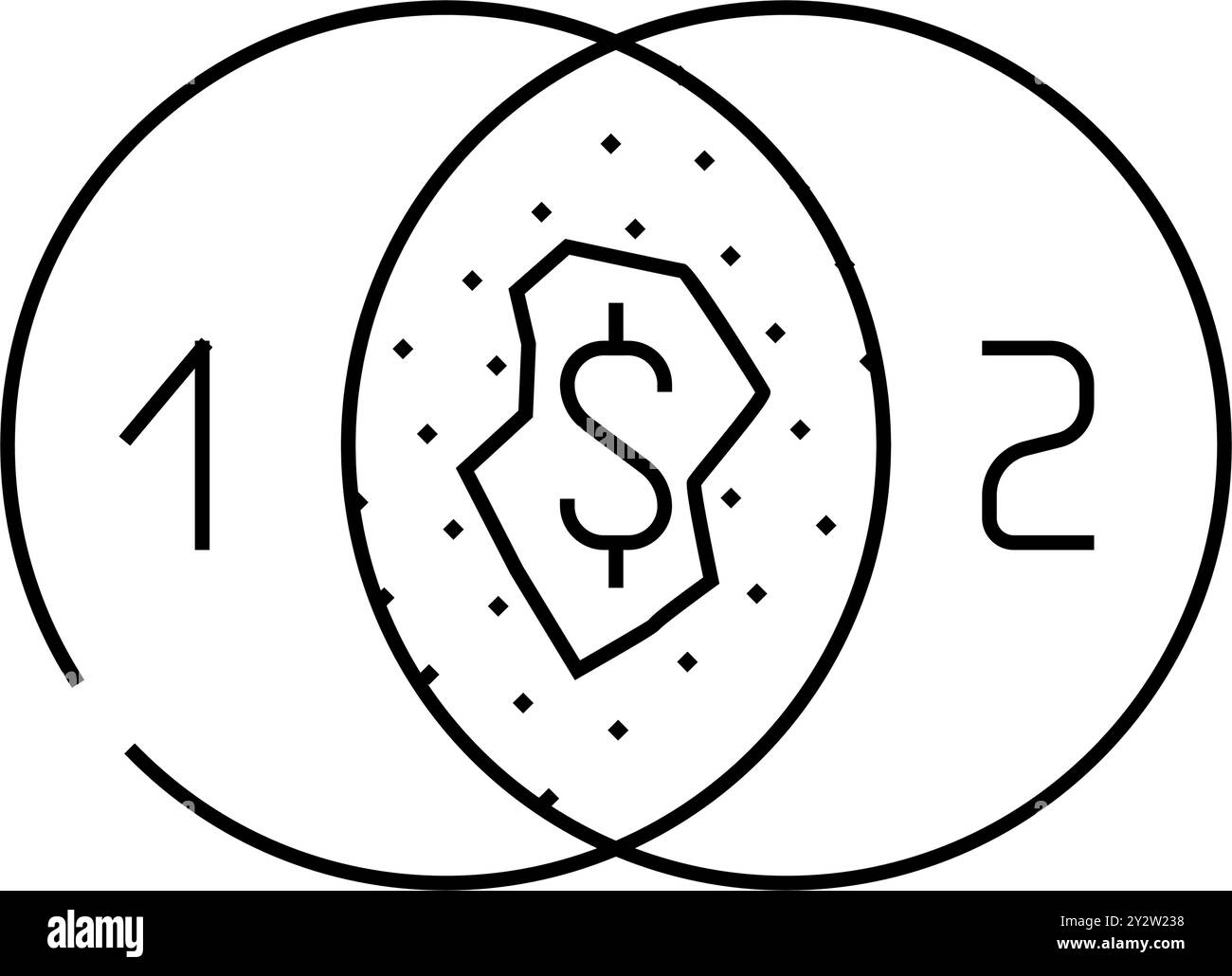 cross-sectional analysis line icon vector illustration Stock Vector ...