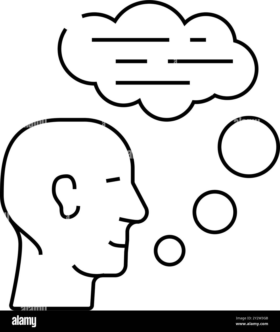 speaking human line icon vector illustration Stock Vector Image & Art ...