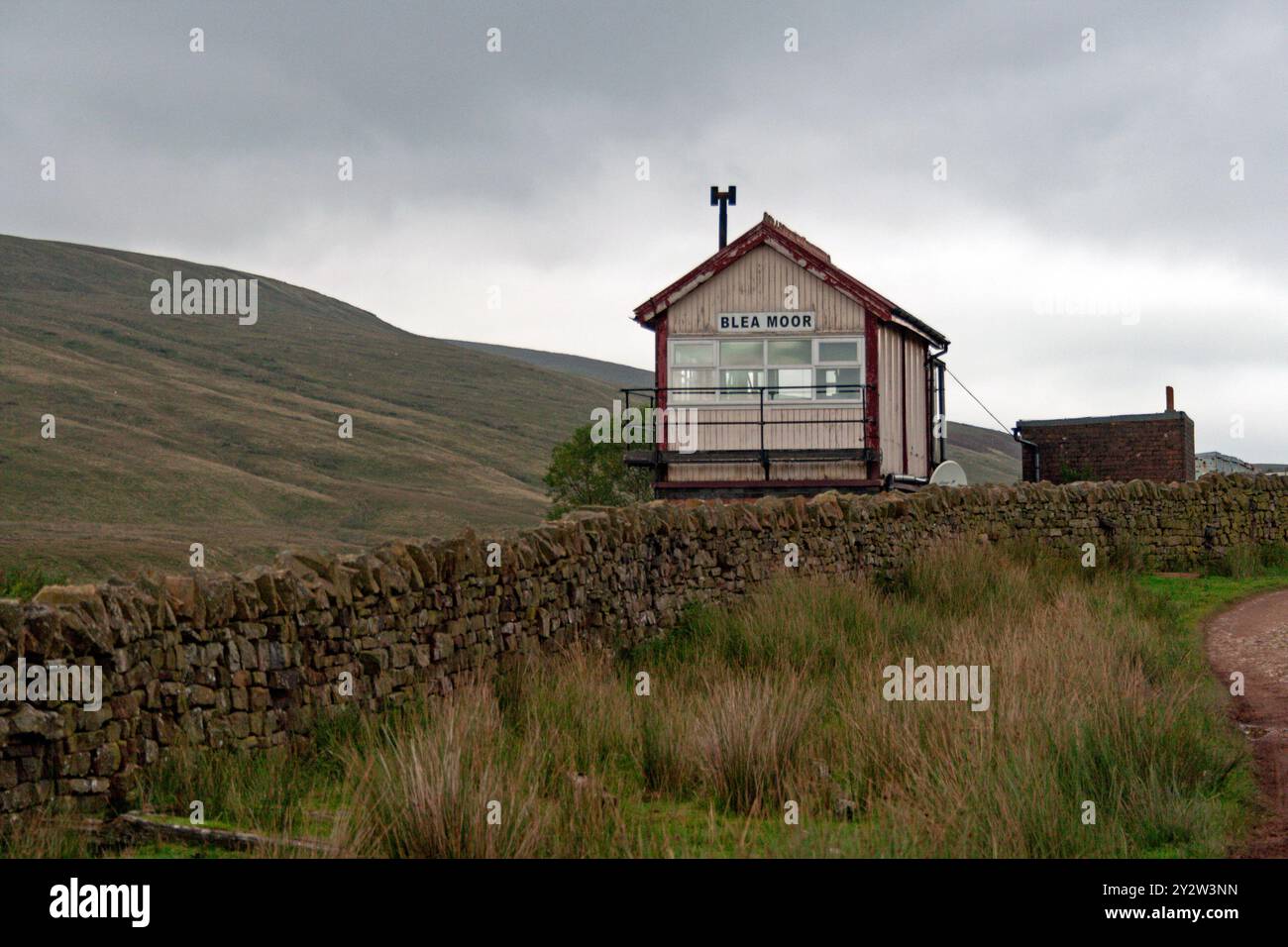 Blea Moor signal box on the Settle to Carlisle railway line Stock Photo ...