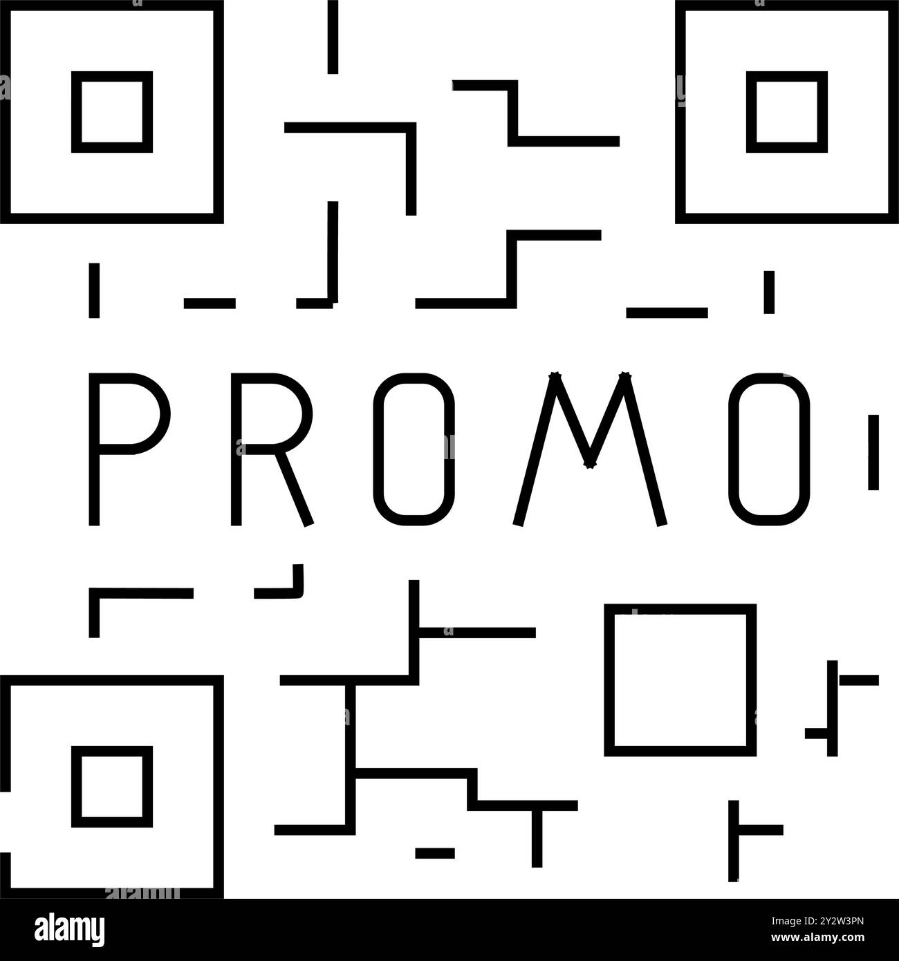 qr code line icon vector illustration Stock Vector Image & Art - Alamy