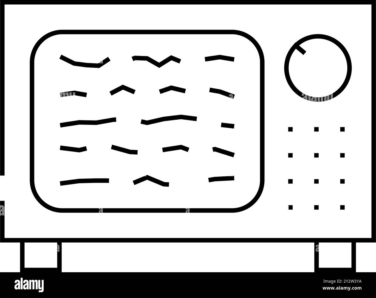 white noise line icon vector illustration Stock Vector Image & Art - Alamy