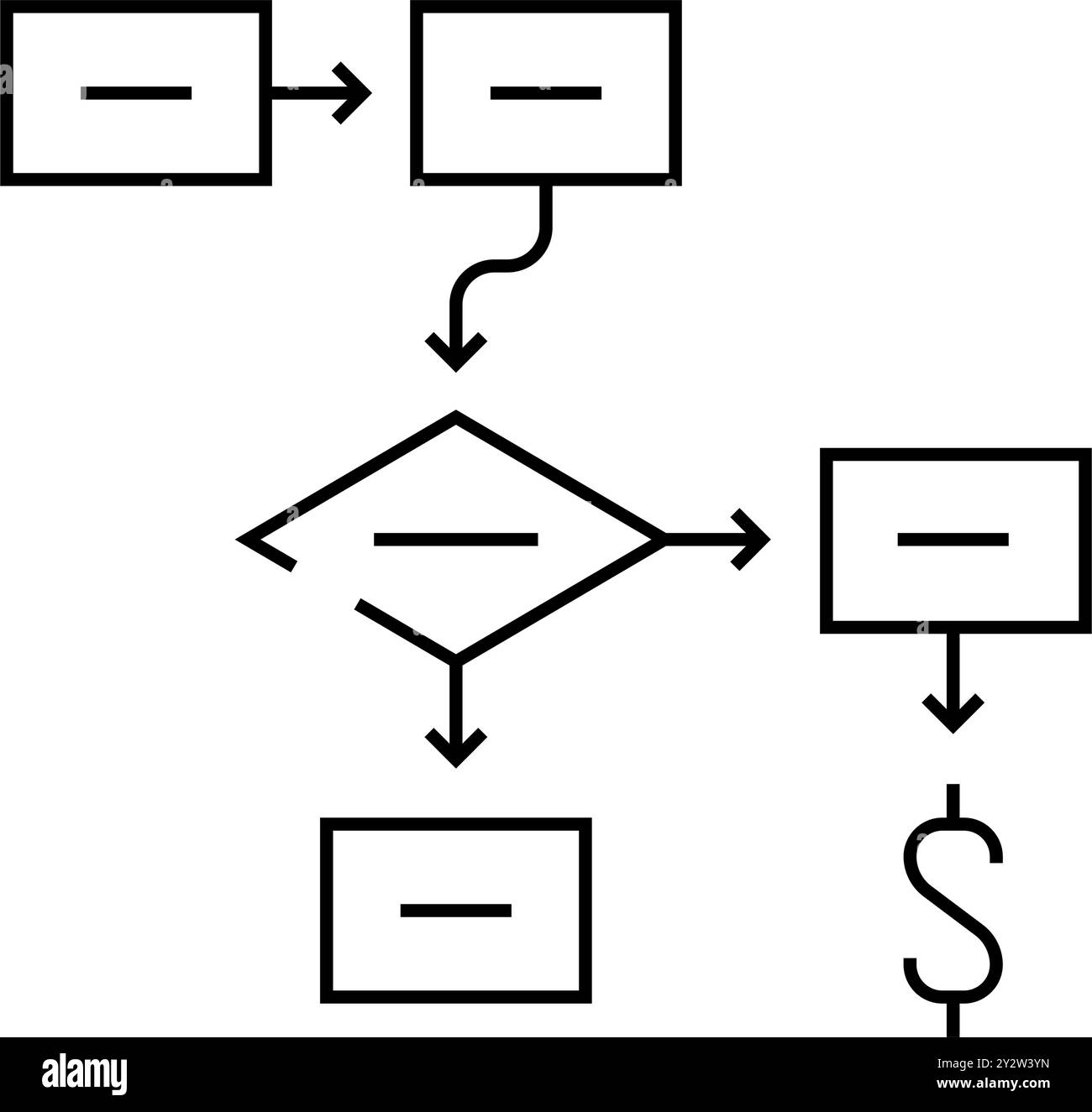 business process line icon vector illustration Stock Vector Image & Art - Alamy