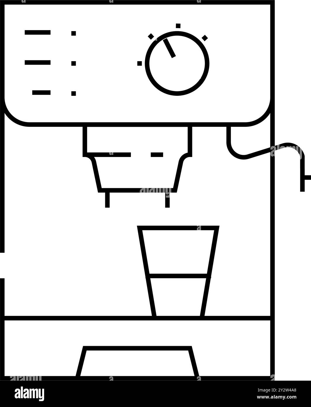 professional coffee machine line icon vector illustration Stock Vector ...