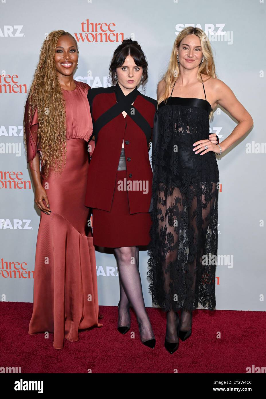 DeWanda Wise, Gabrielle Creevy and Shailene Woodley attend “Three Women ...