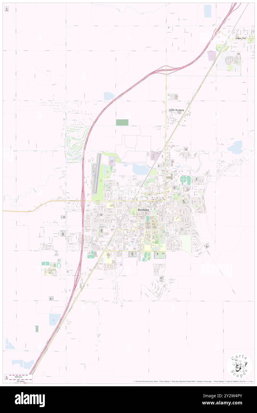 Rexburg, Madison County, US, United States, Idaho, N 43 49' 33'', S 111 ...