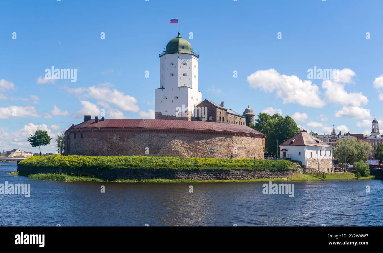 Vyborg, Russia - June 13, 2024: view of the 13th century castle in ...