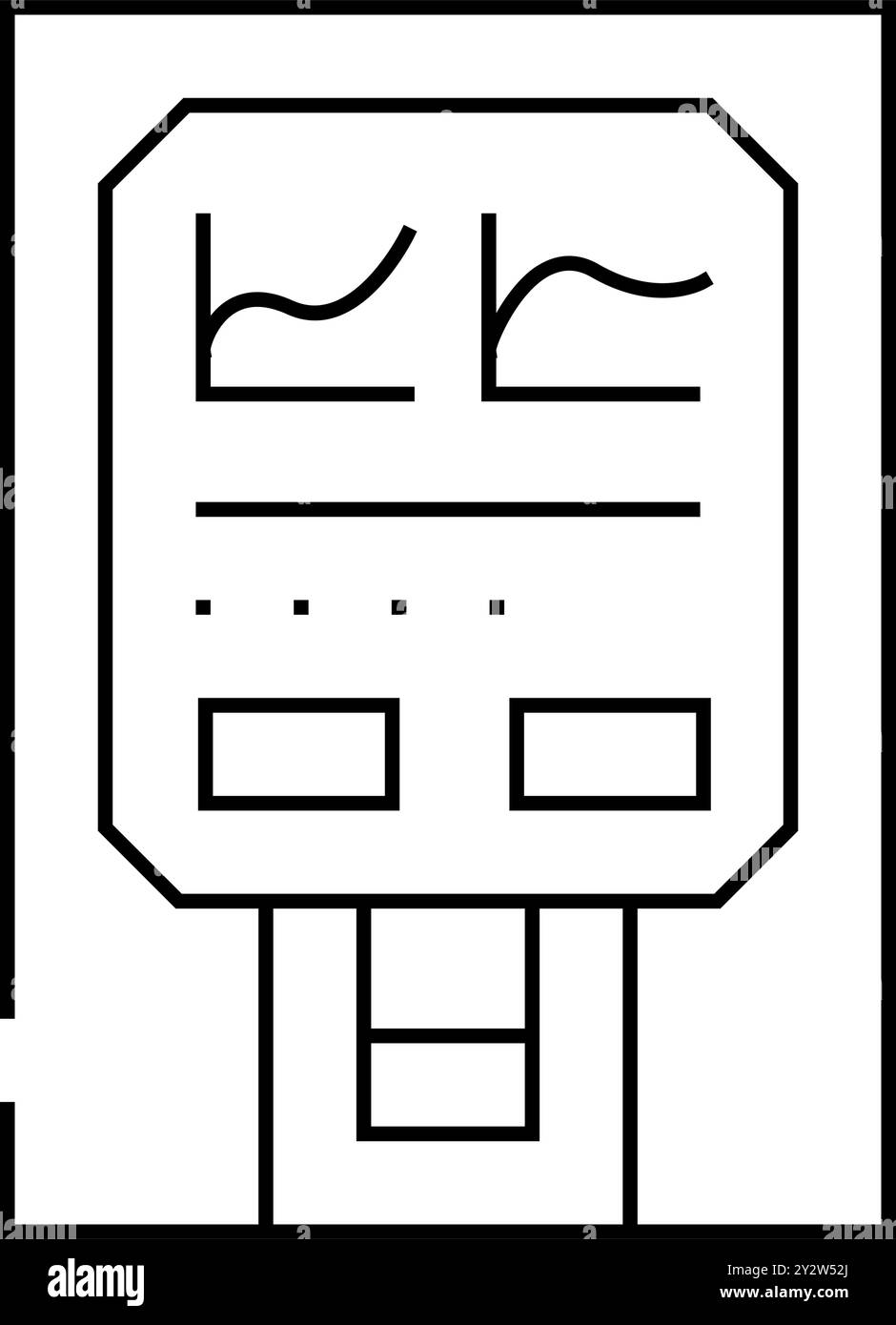 medical analyzer line icon vector illustration Stock Vector Image & Art ...