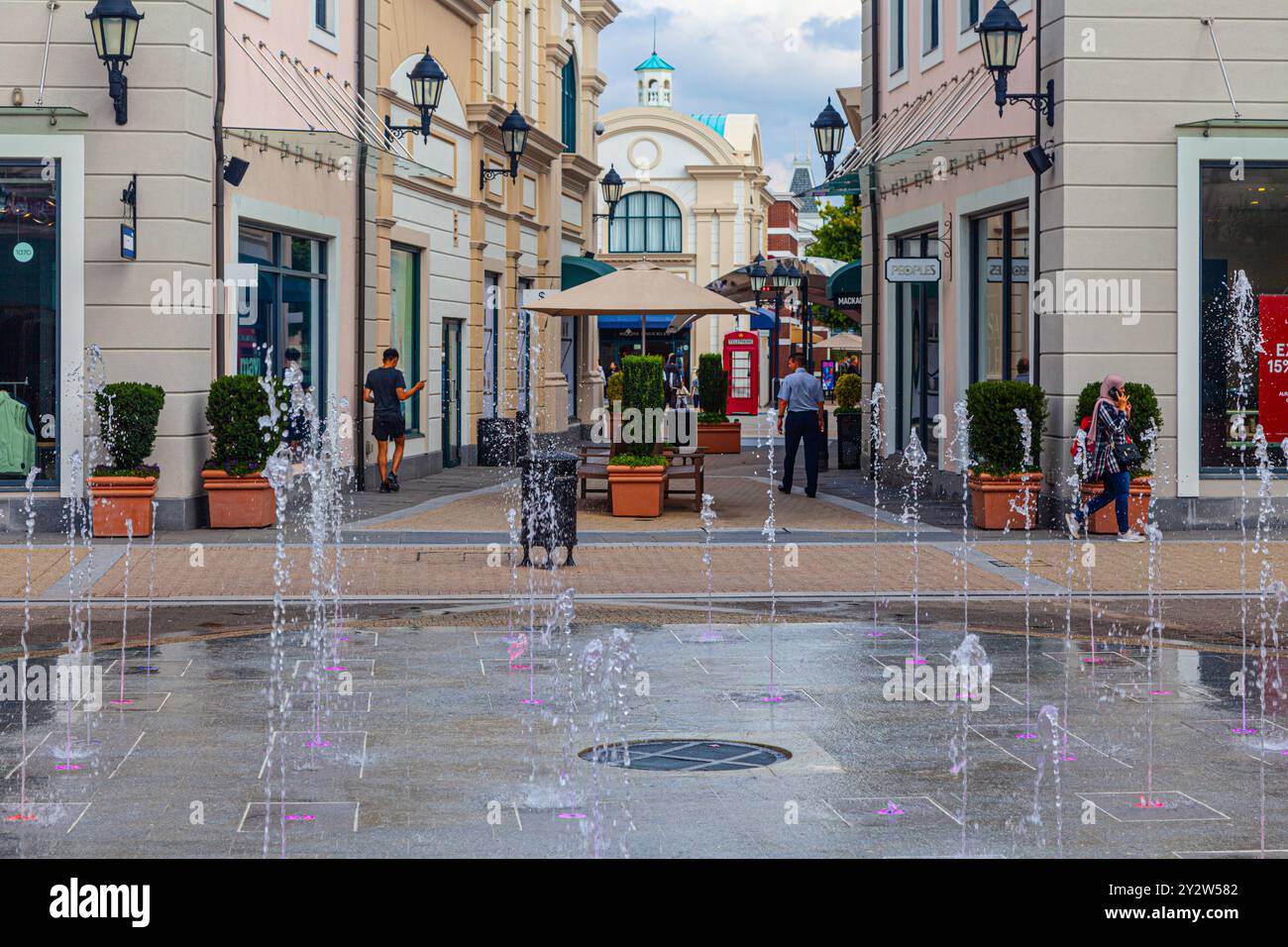 Outdoor shopping mall with a European vibe near Vancouver Airport in ...